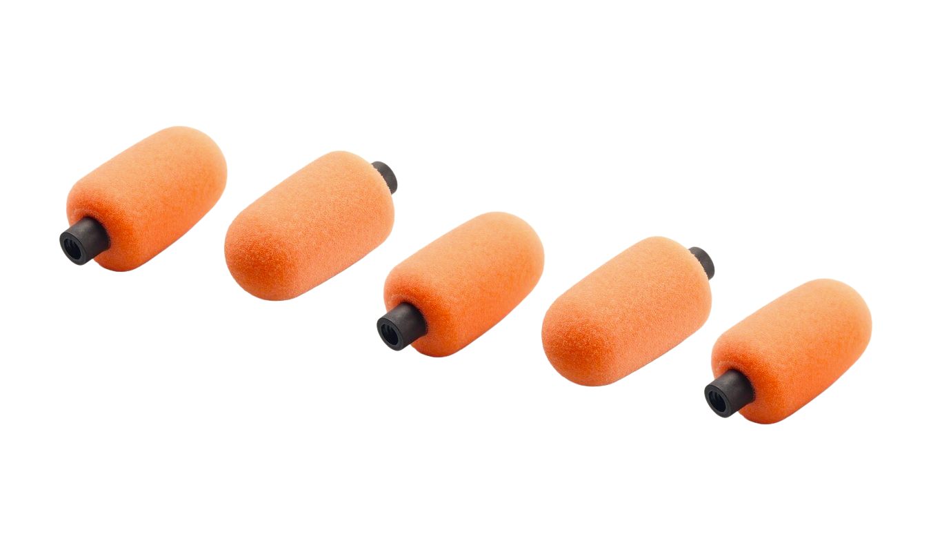 ShineMate Foam Polishing Cone 30mm x 50mm - Orange - 5 Pack