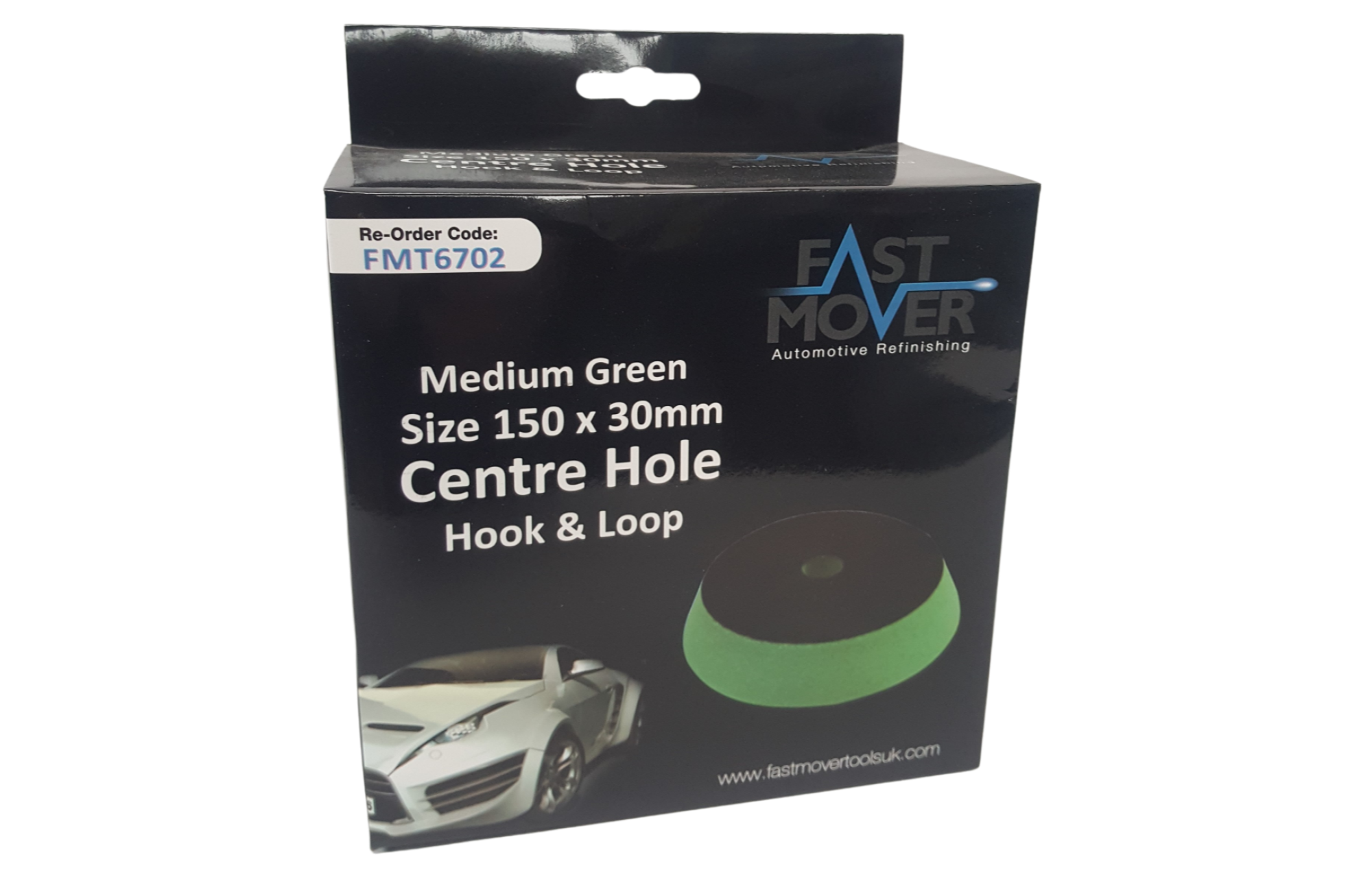 Fast Mover Medium Green Compounding Pad 150 x 30mm FMT6702